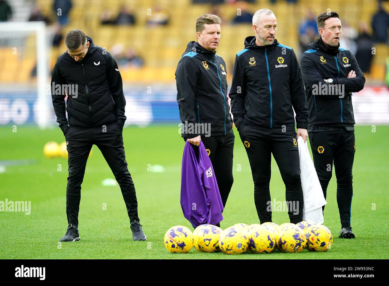 Wolverhampton Wanderers manager Gary O'Neil (left), assistant coach Tim ...