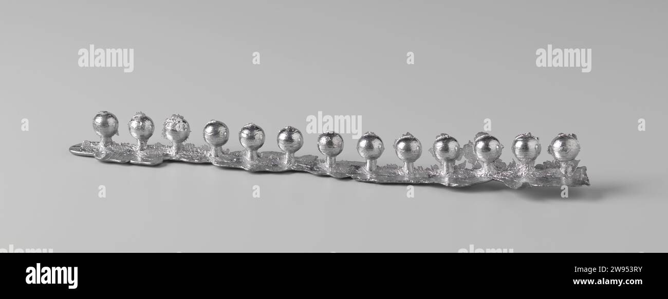 Cast bullets belonging to the casting tongs for musket bullets from the ...