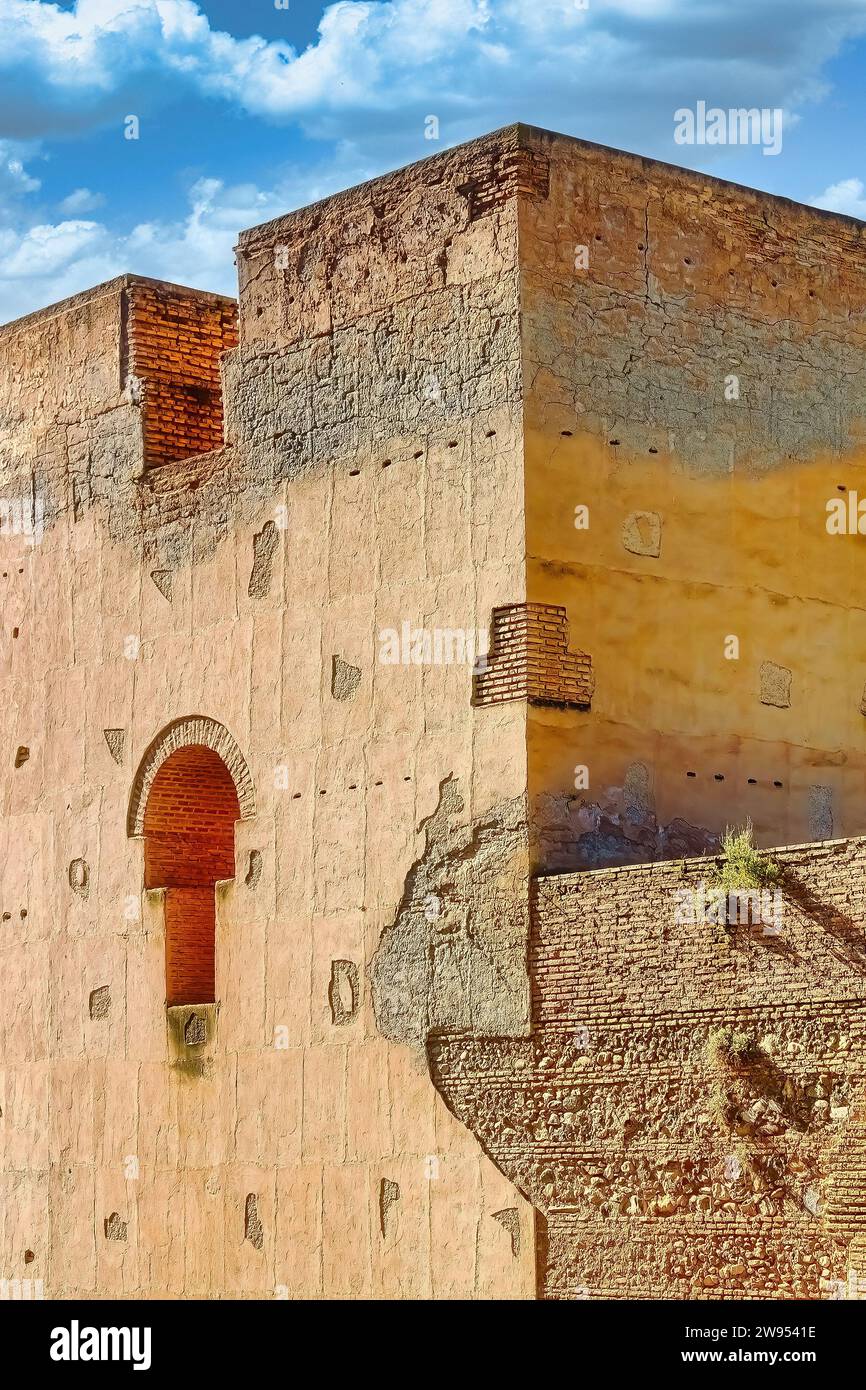 Architecture Alhambra Palace and Fortress Complex, Granada, Spain Stock ...