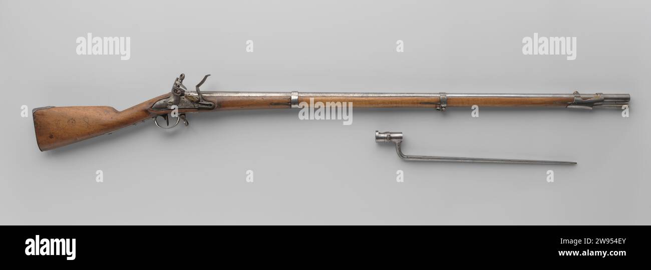 Bajonet Horning with a flint rifle, Frans Musket Modèle 1777, Royal ...