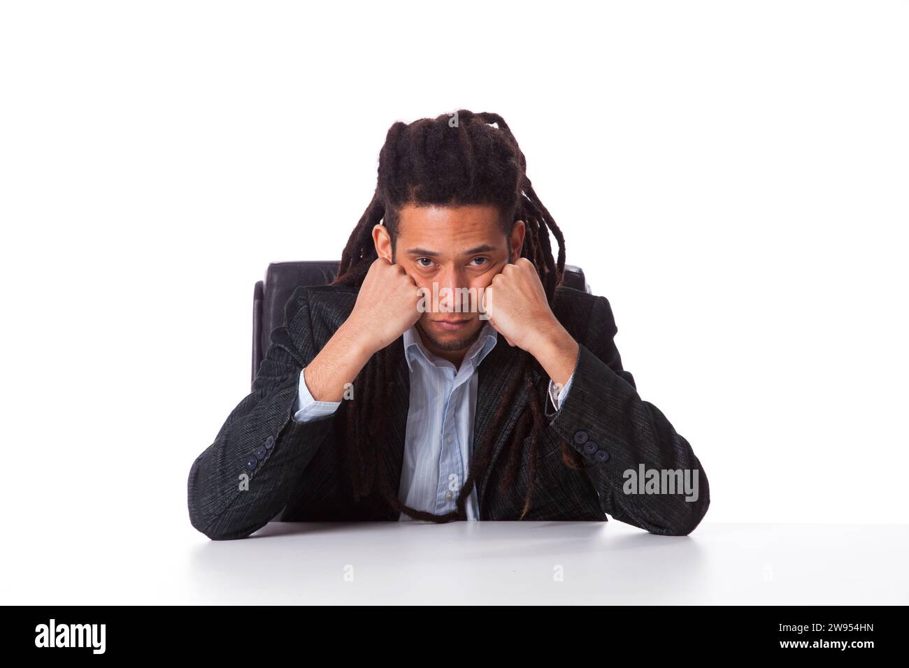 rastafari man with a bored face Stock Photo - Alamy