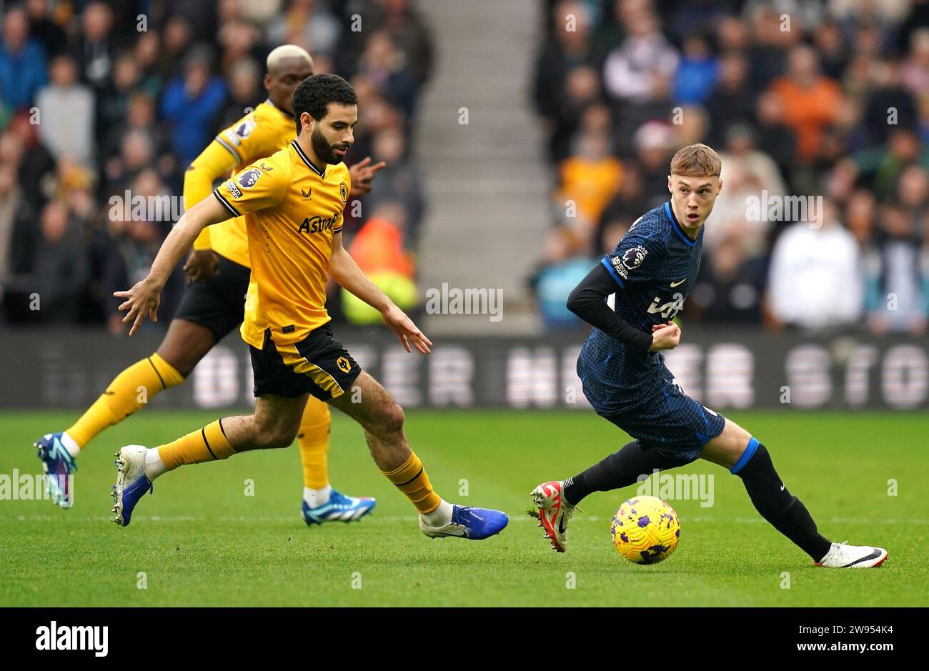 Chelseas Cole Palmer Right In Action During The Premier League Match