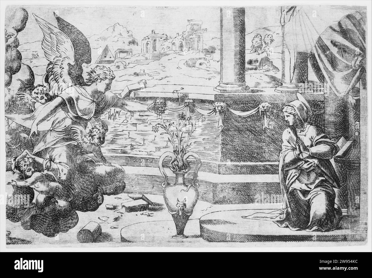 The Annunciation 1937 by Jean Cousin the Elder Stock Photo - Alamy
