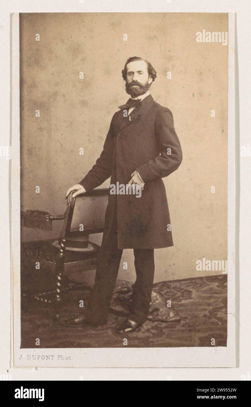 Portrait of the painter Joseph Bellemans, back, Joseph DUPONT, 1861 ...