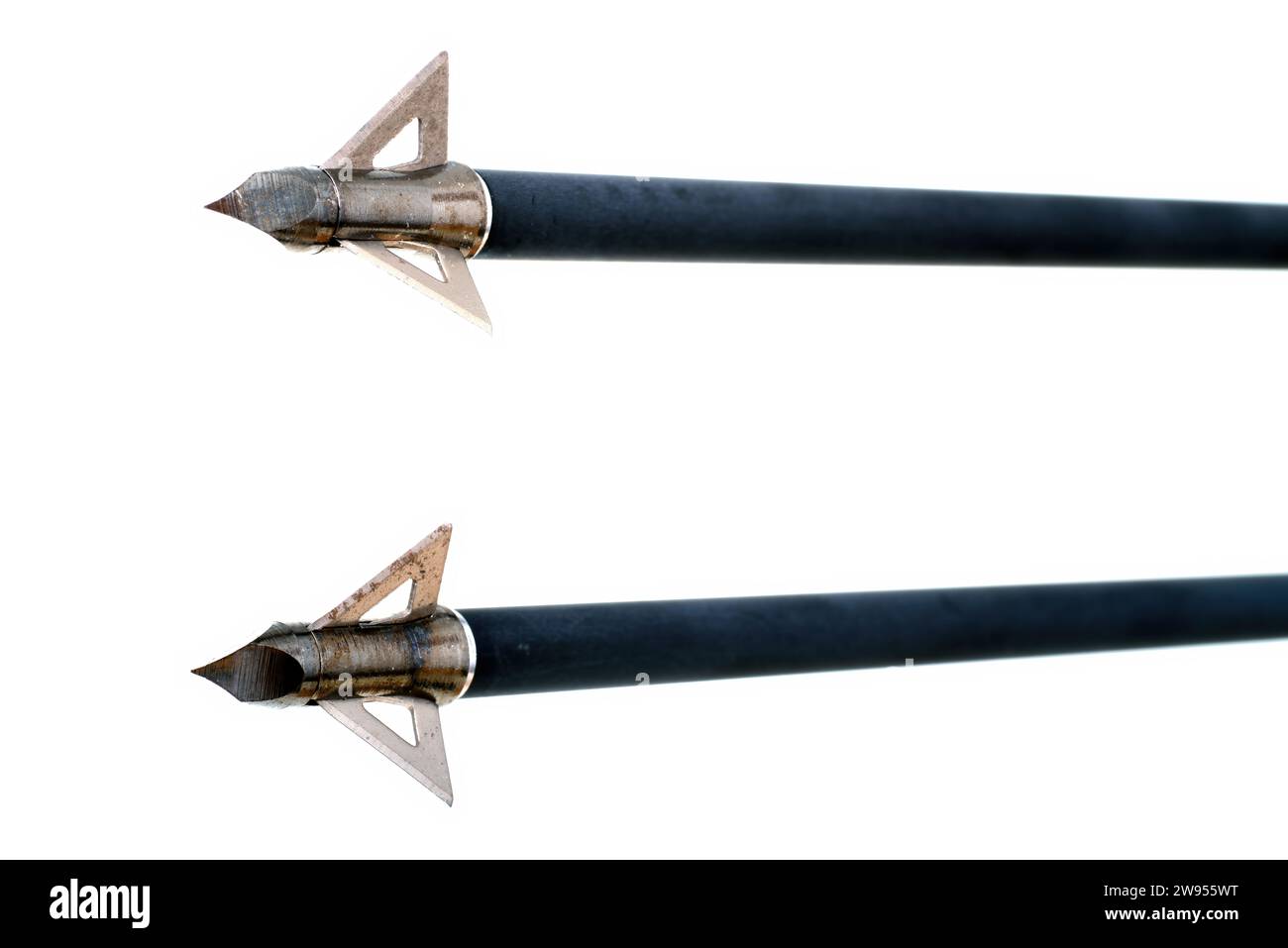 Hunting Arrow point on shaft isolated over a white background Stock ...