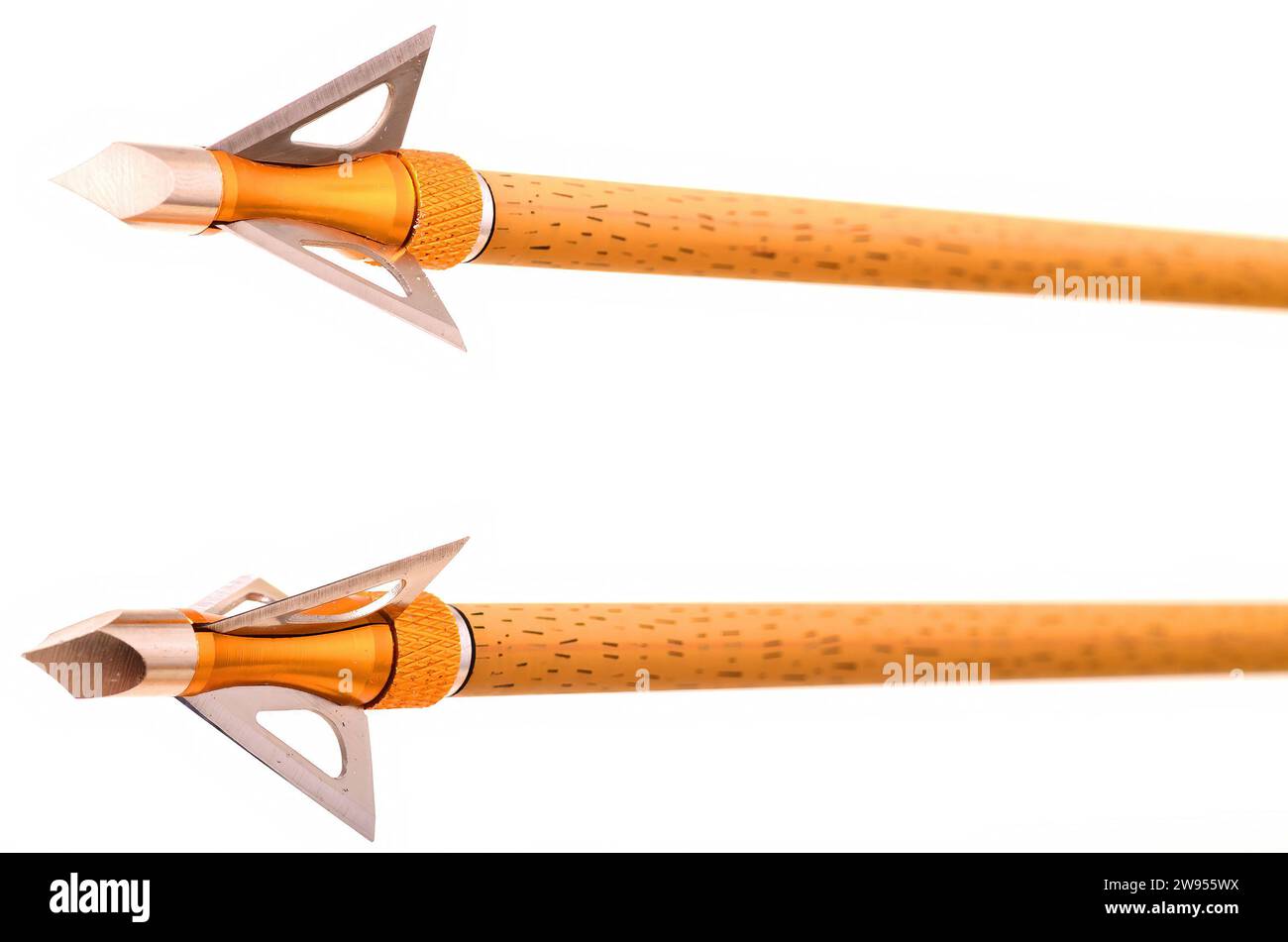 Hunting Arrow point on shaft isolated over a white background Stock ...