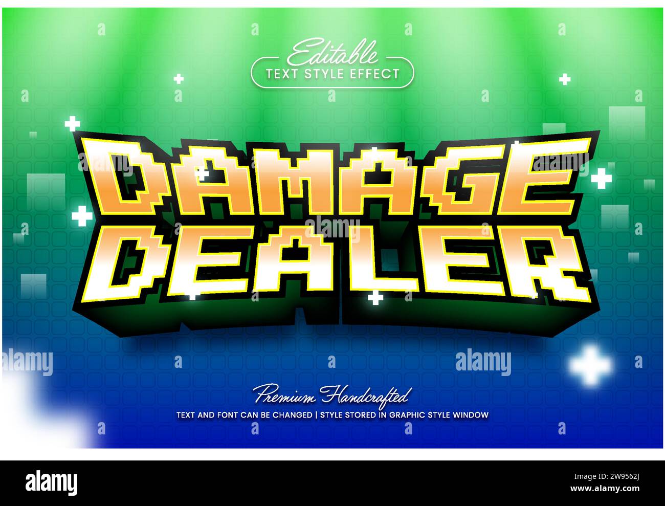 Video Game Esport Team Editable 3d Vector Text Style Effect Suitable For Creating Eye Catching