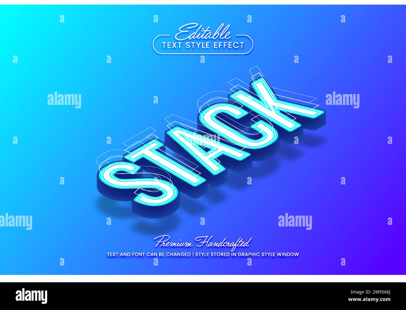 Isometric headline editable 3D vector text style effect, suitable for ... Isometric headline editable 3D vector text style effect, suitable for ...