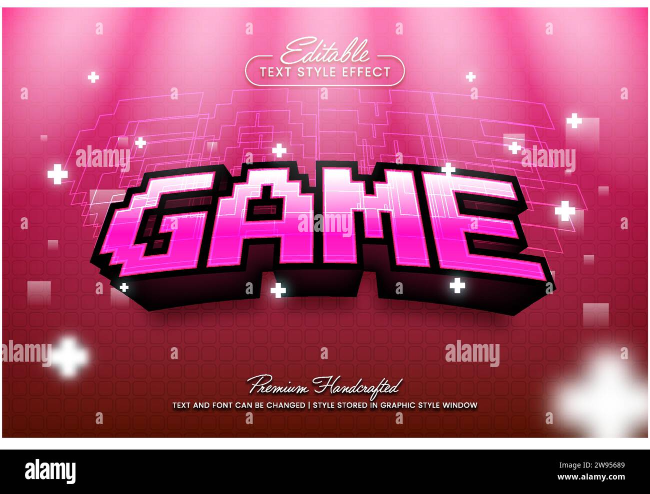 Gaming style Stock Vector Images - Alamy