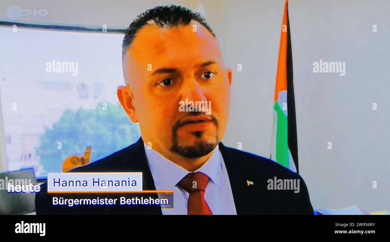 Hanna Hanania Bürgermeister von Bethlehem - gesehen am 22.12.2023 in ...