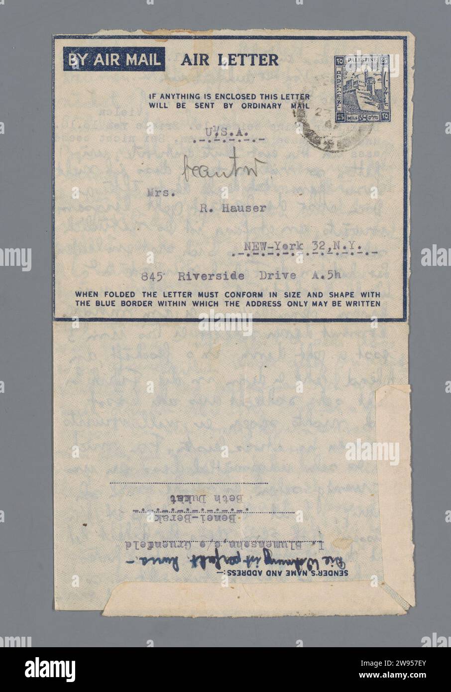 Letters from Isabel to Aunt Rosel Hauser, from 1946 to 1949, 1945 ...