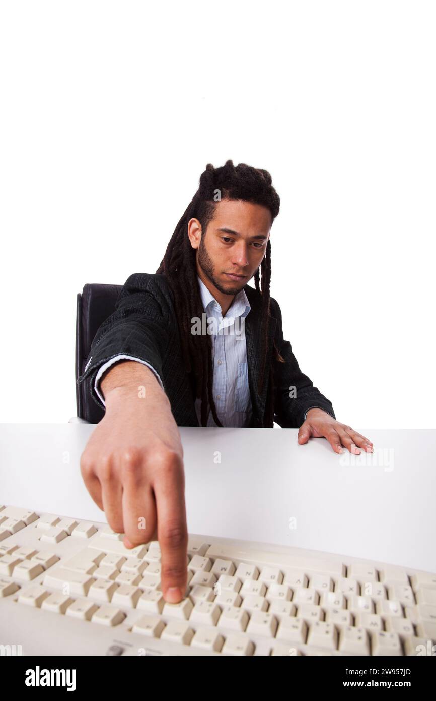 Hands keyboard suit hi-res stock photography and images - Alamy