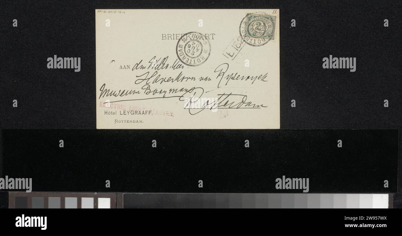 Postcard to Pieter Haverkorn van Rijsewijk, Albert Neuhuys (1844-1914 ...