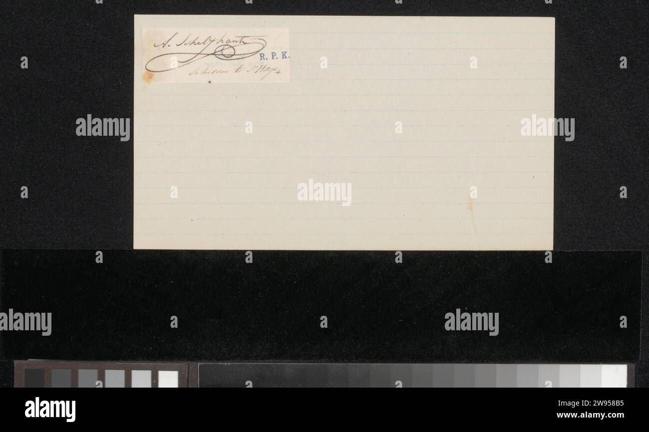 Signature of Andreas Schelfhout, Andreas Schelfhout, 1797 - 1870 ...