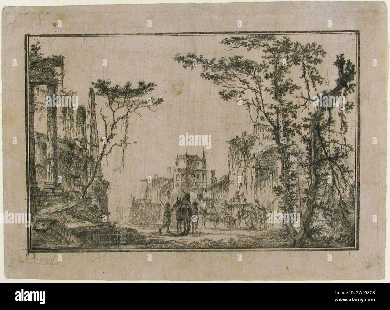 View of Imaginary Architectural Ruins 1984 by Jean Henri Alexandre ...