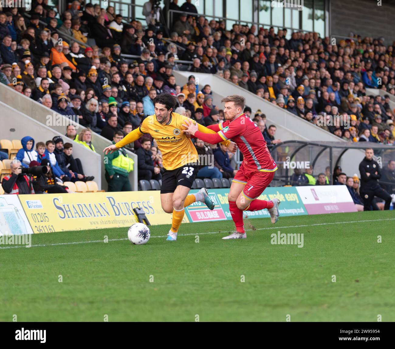 Boston United Vs Alfreton Town Vanarama National League North 23.12. ...