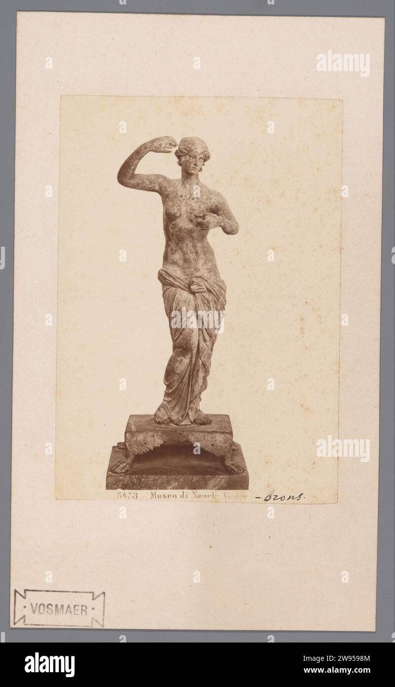 Venus sculpture in the Museo Nazionale in Naples, Anonymous, c. 1870 ...