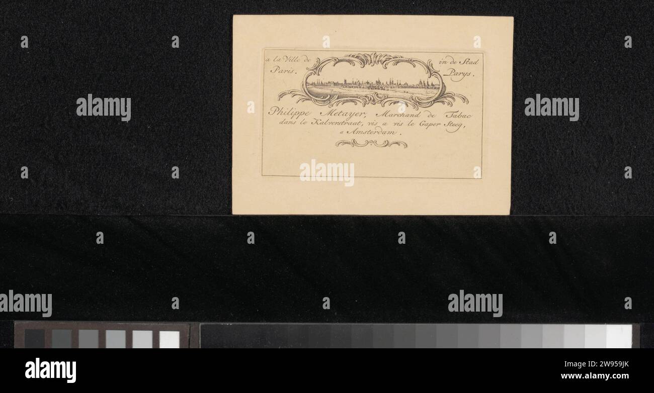 Address card from Philippe Metayer (trader), Philippe Metayer (trader ...