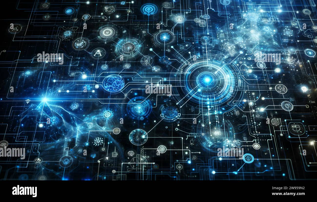 Neural like connections hi-res stock photography and images - Alamy