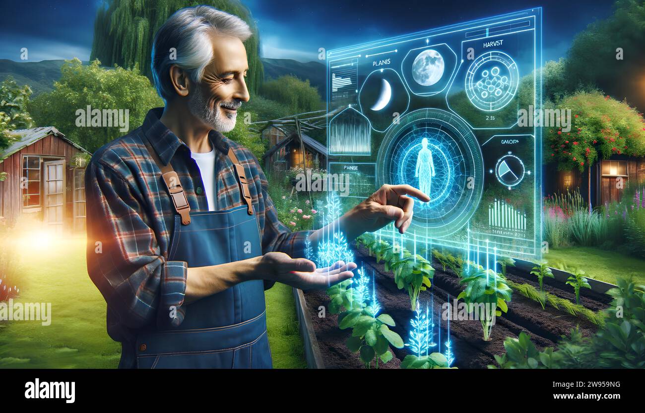Technology enhanced gardening hi-res stock photography and images - Alamy