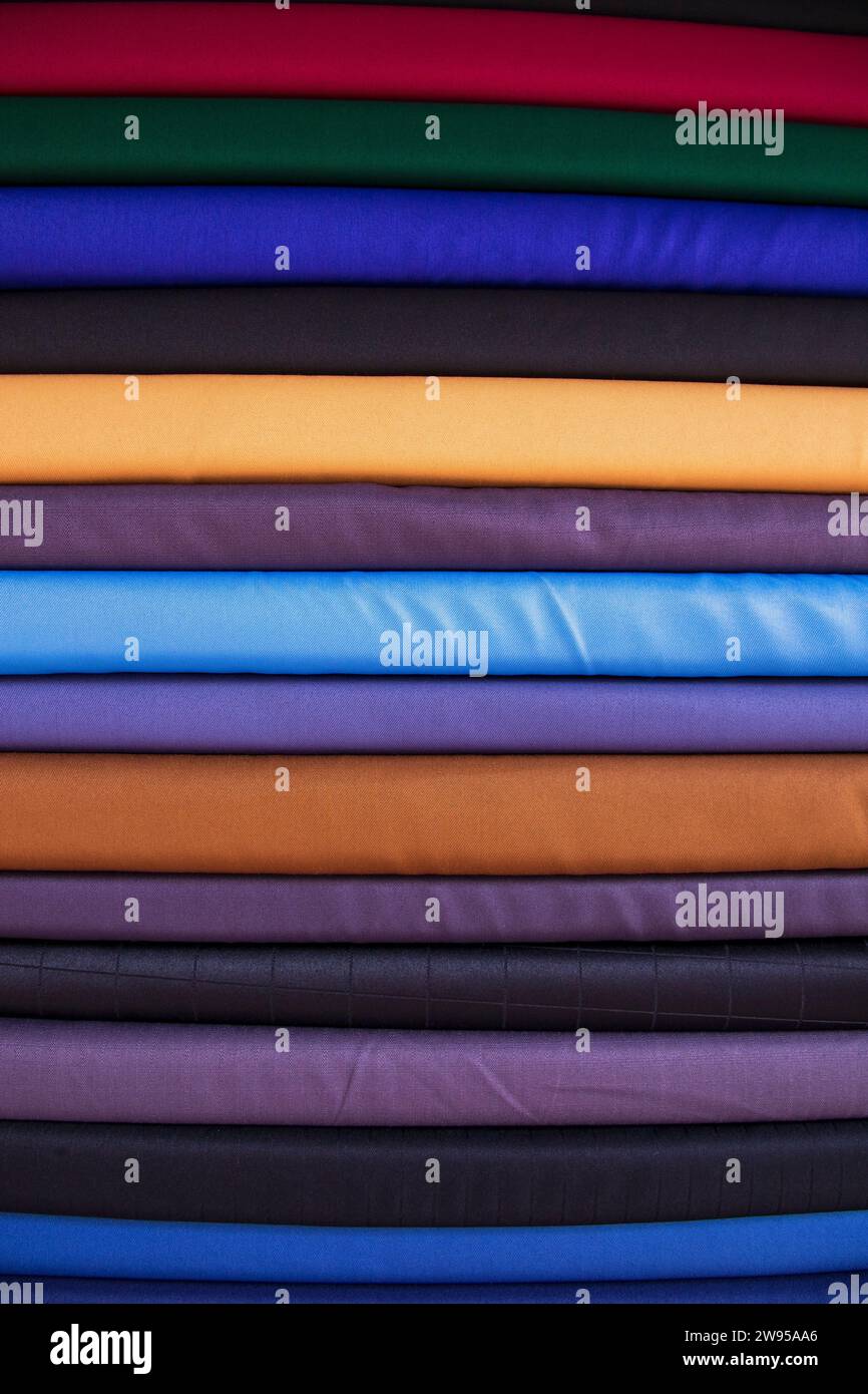 Vertical view of Multicolor textile fabric abstract pattern Texture Can ...