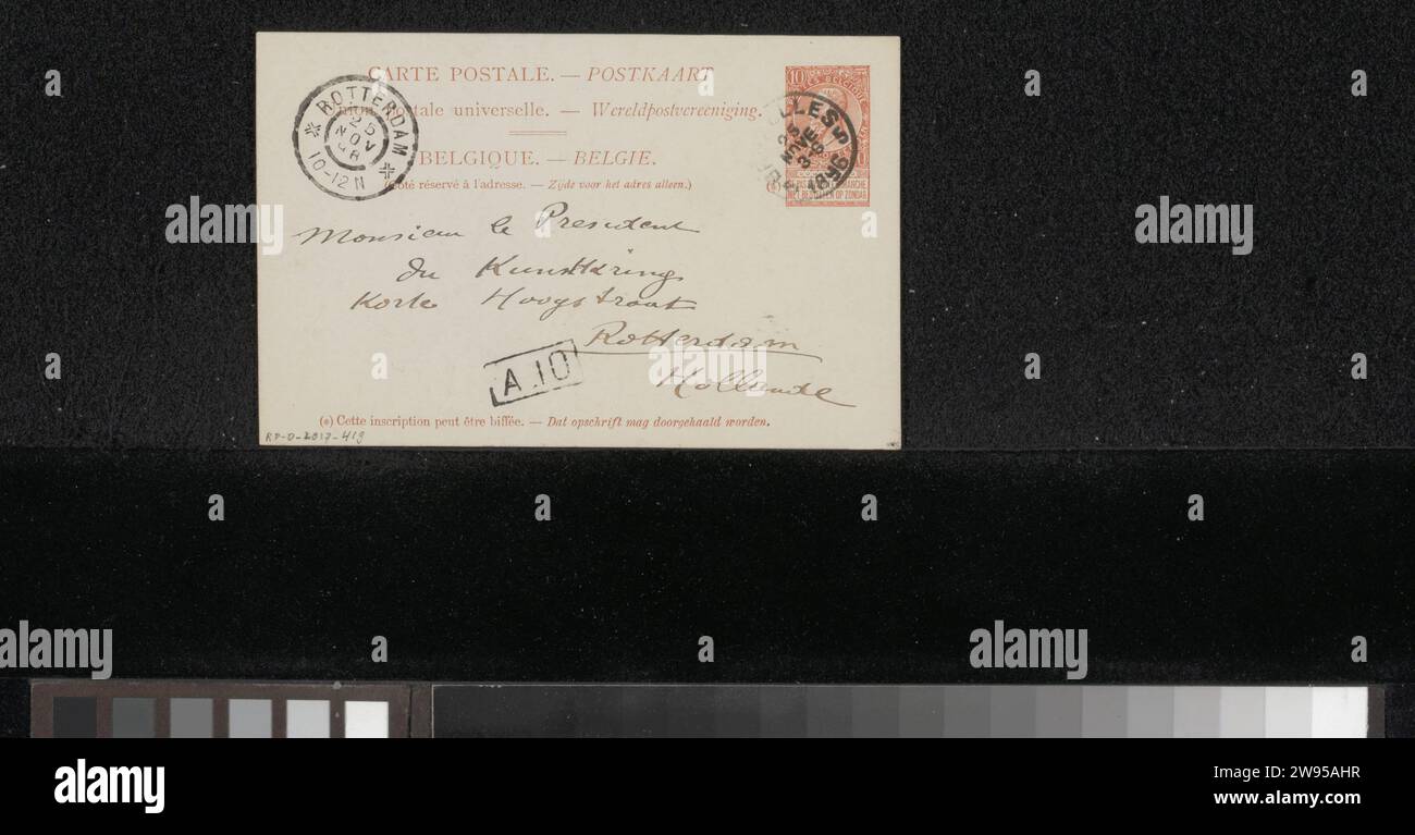 Postcard to Pieter Haverkorn van Rijsewijk, Henri Gabriel Ibels, 1896 ...