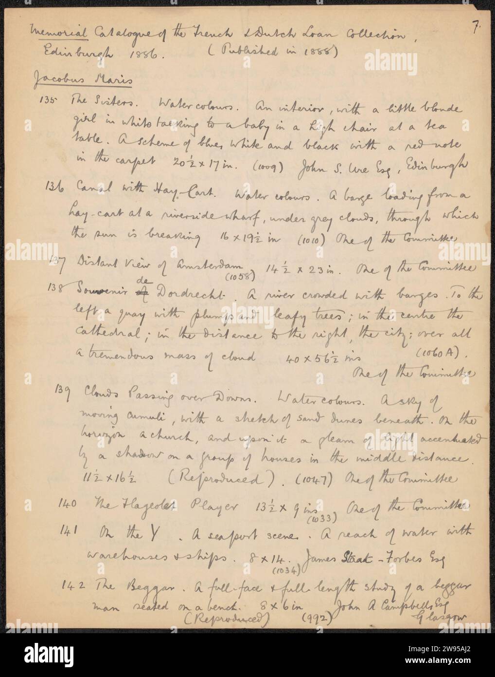 Note to Pieter Haverkorn van Rijsewijk, Richard W. Goulding, in or ...