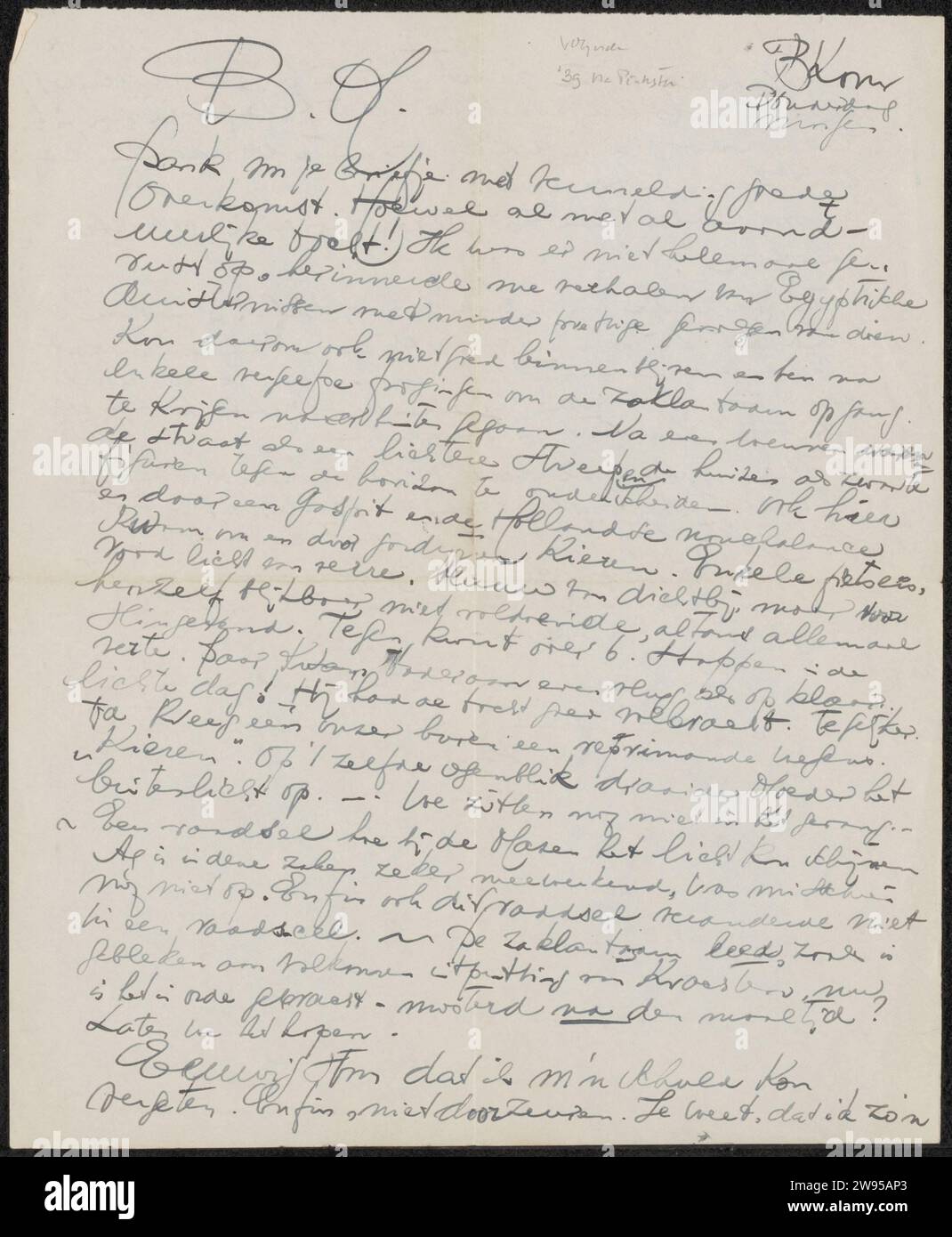 Letter to Mien Cambier van Nooten, Dick Ket, 1912 - 1940 letter Letter ...