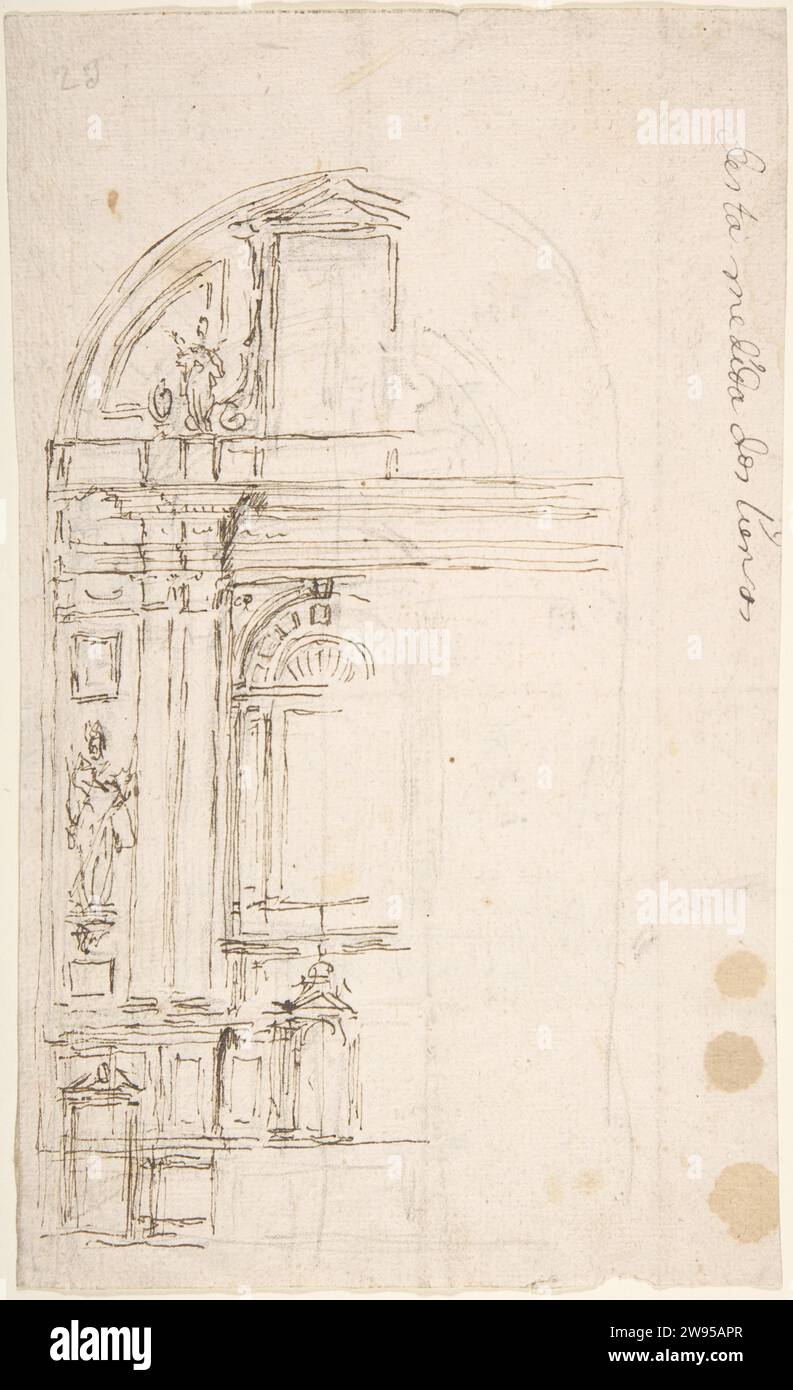 Retablo Design with Figures 1959 by Anonymous, Spanish, 18th century ...