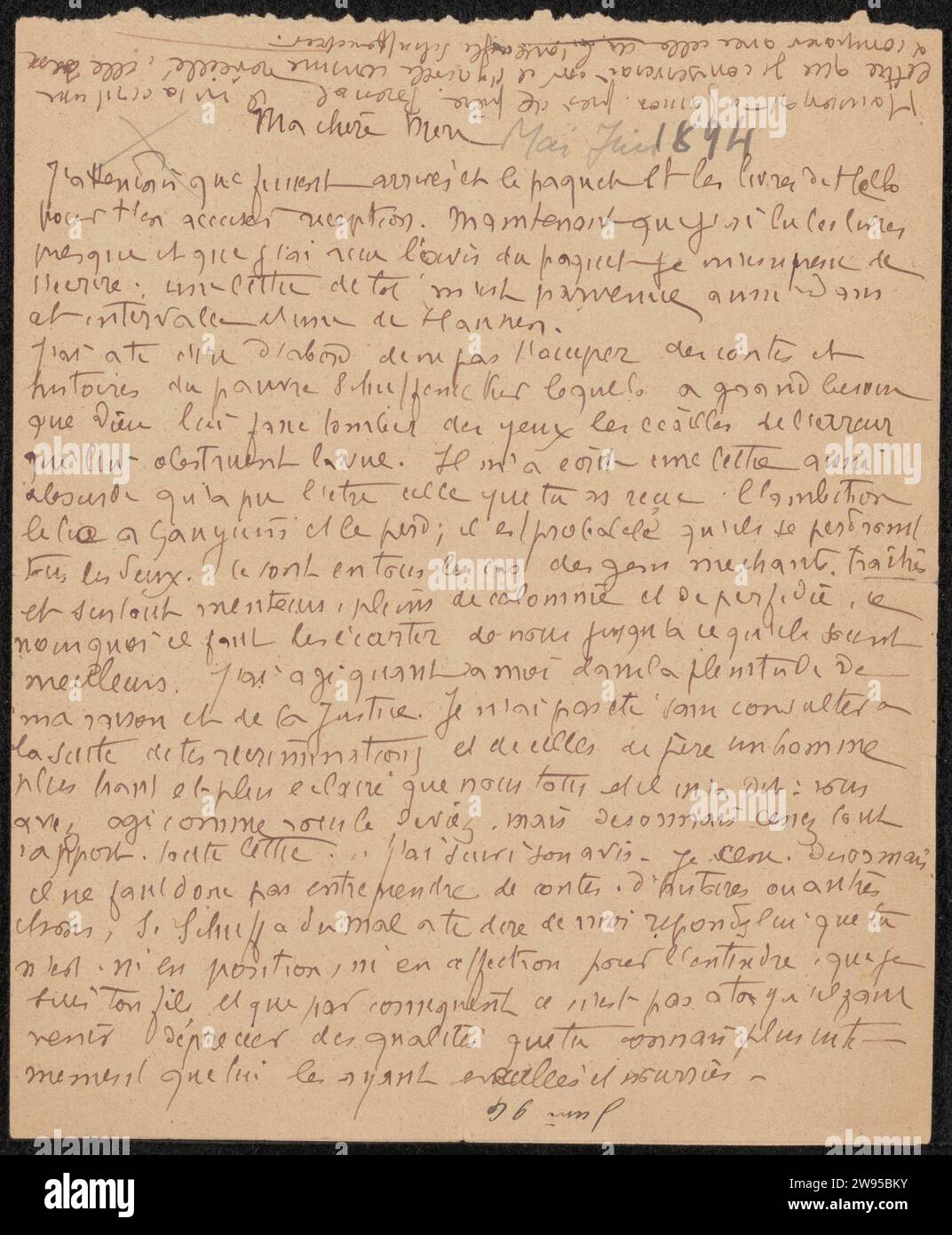 Brief Aan Héloïse Bernard -Bodin, Émile Bernard, 1878 - 1941 letter ...
