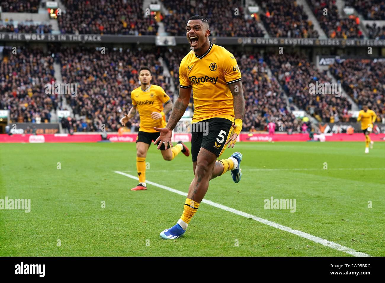 Wolverhampton Wanderers' Mario Lemina celebrates scoring their side's ...