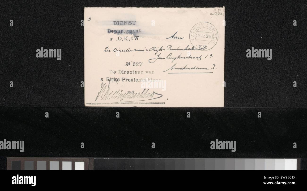 Letter to Jonkheer Hendrik Teding van Berkhout (1879-1969), Frederika ...