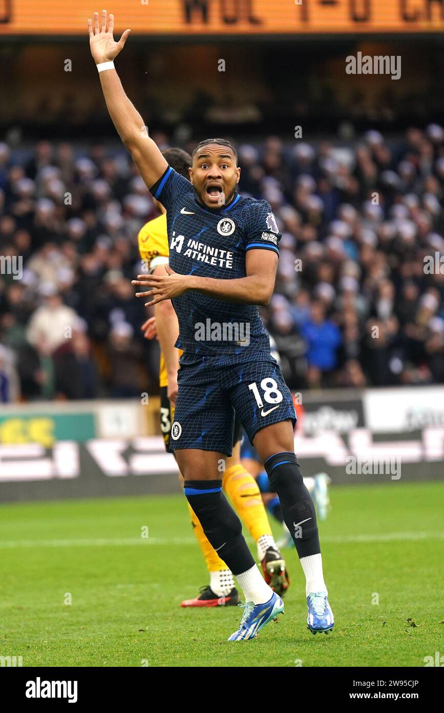 Chelsea's Christopher Nkunku in action during the Premier League match ...