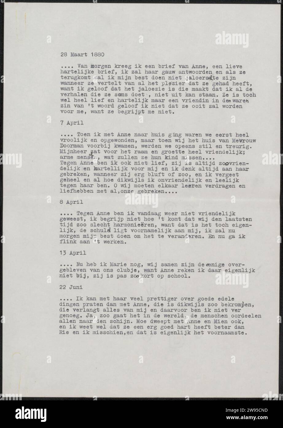 Text from Jan Veth archive, Anonymous, After Johanna Bonger, in Or ...