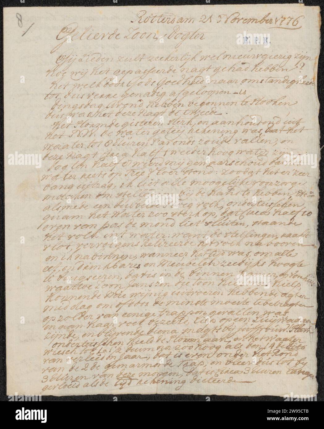 Letter to Joannes van den Brink and Christina Sibilla Charlotta ...