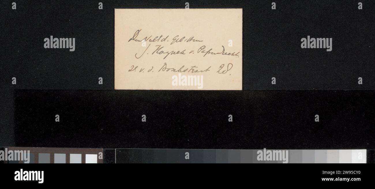 Envelope to Jan Hoynck van Papendrecht, 1867 - 1927 paper. ink writing ...