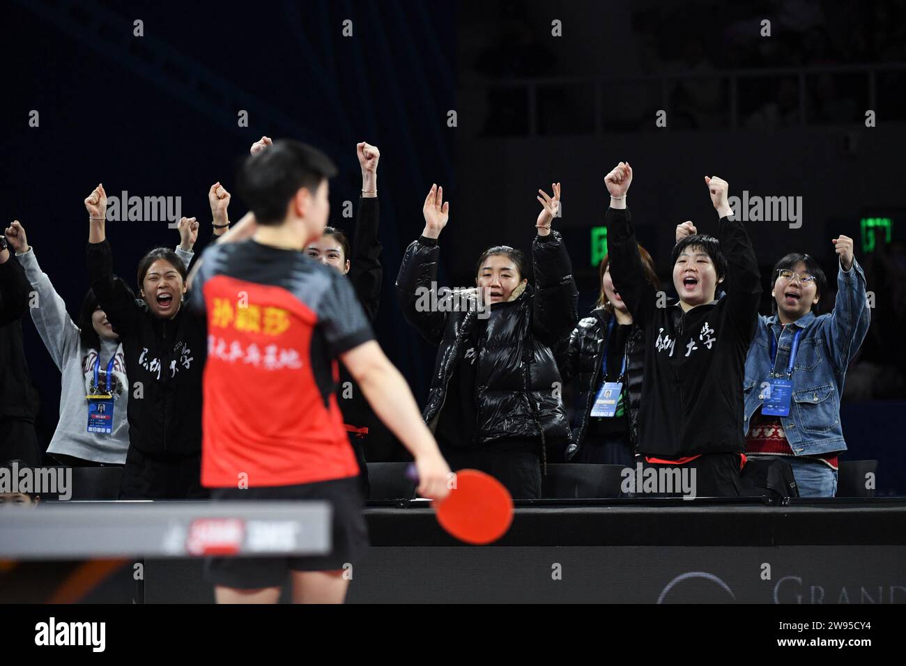 Shenzhen, China's Guangdong Province. 24th Dec, 2023. Team members of ...
