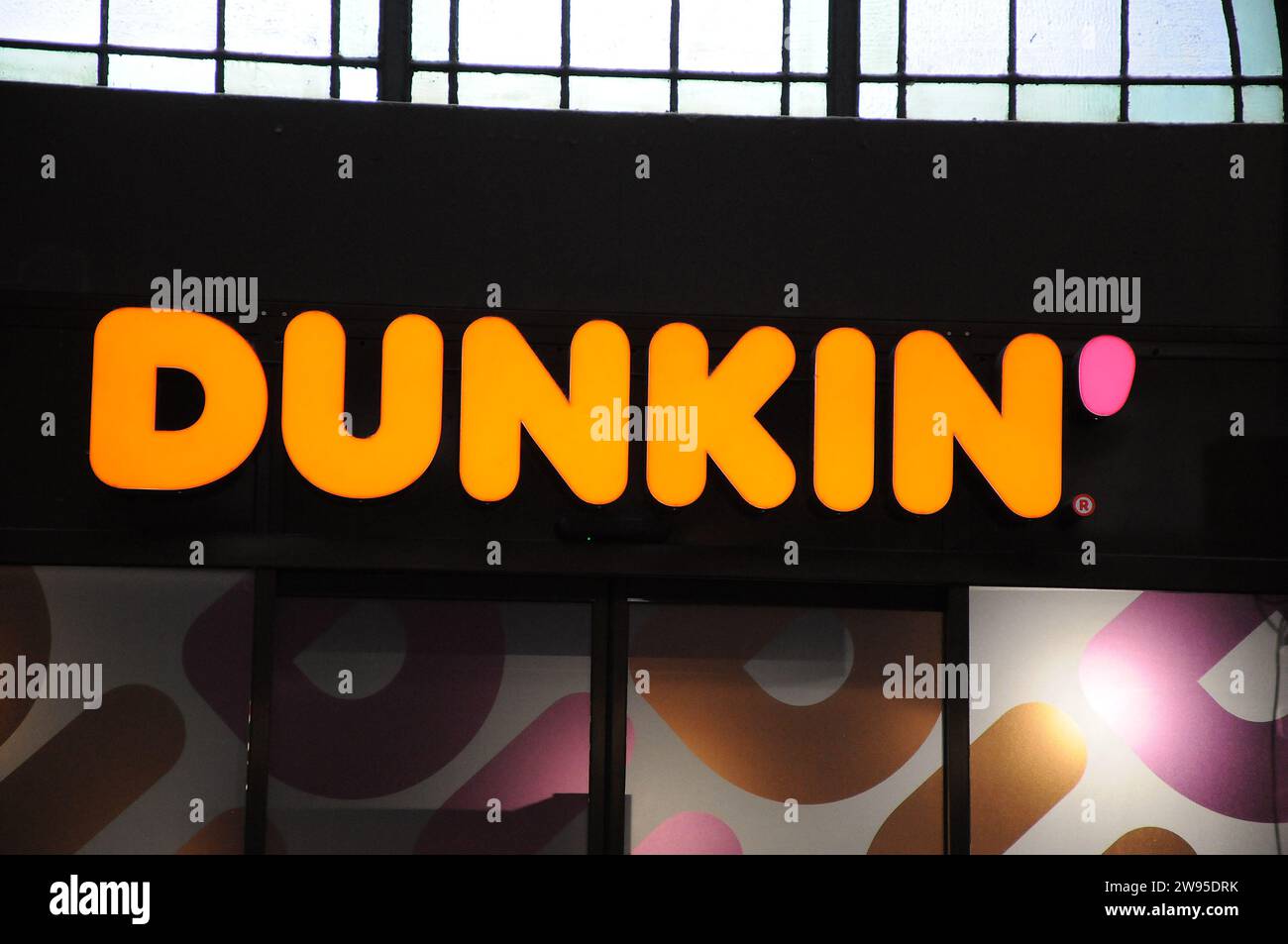 Copenhagen, Denmark /24 December 2023/Dunkin in danish capital ...