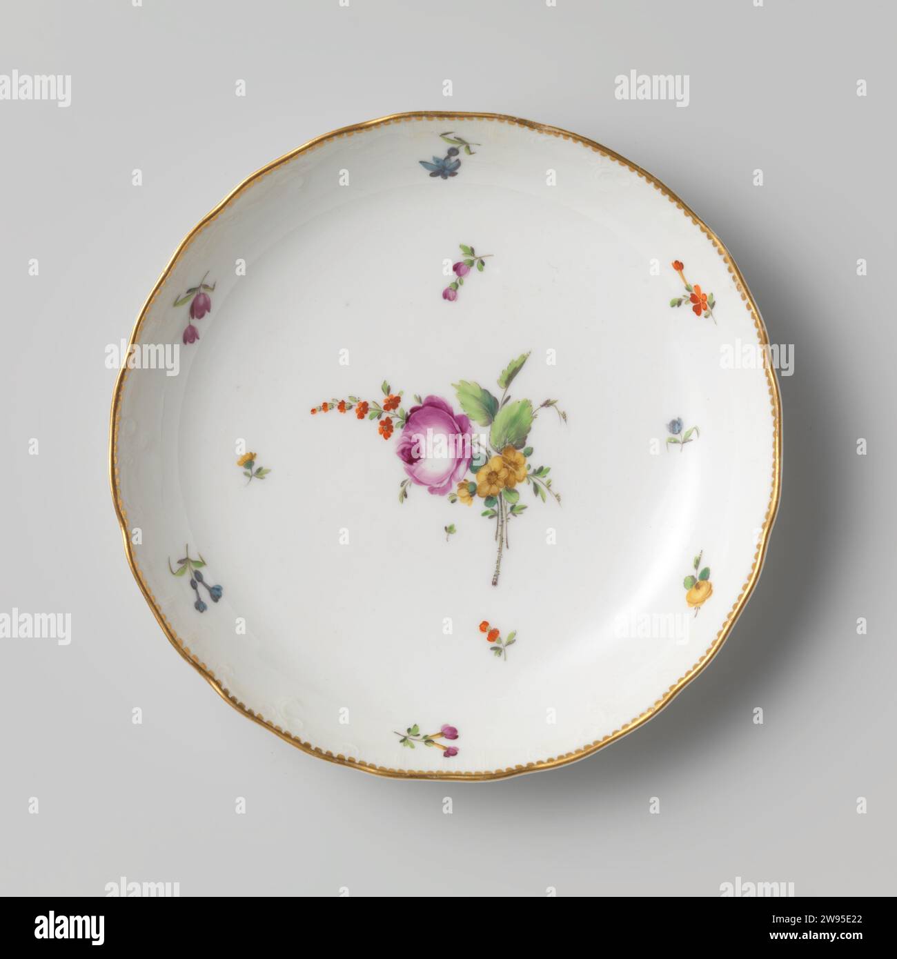 Sign, Ouder -Amstel, 1784 - 1809 plate (dishes) Plate with a multi ...
