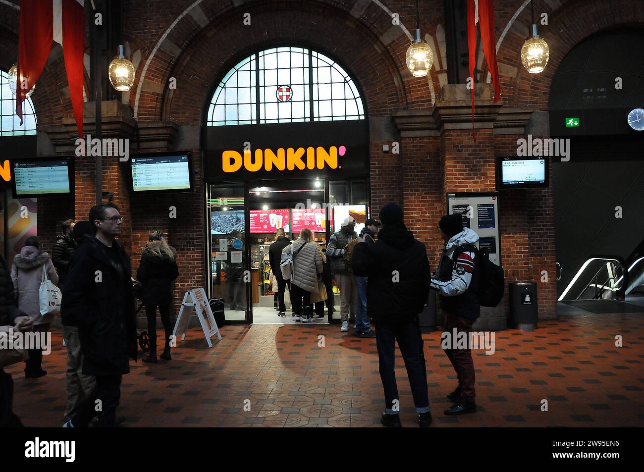 Copenhagen, Denmark /24 December 2023/Dunkin in danish capital ...