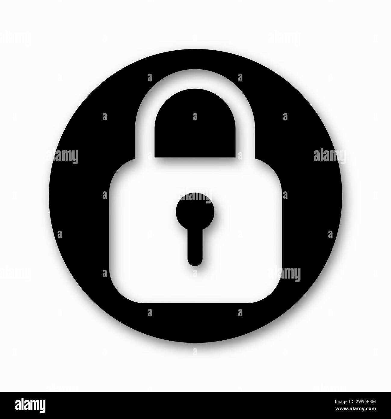 Lock padlock icon. Vector sign Stock Vector Image & Art - Alamy