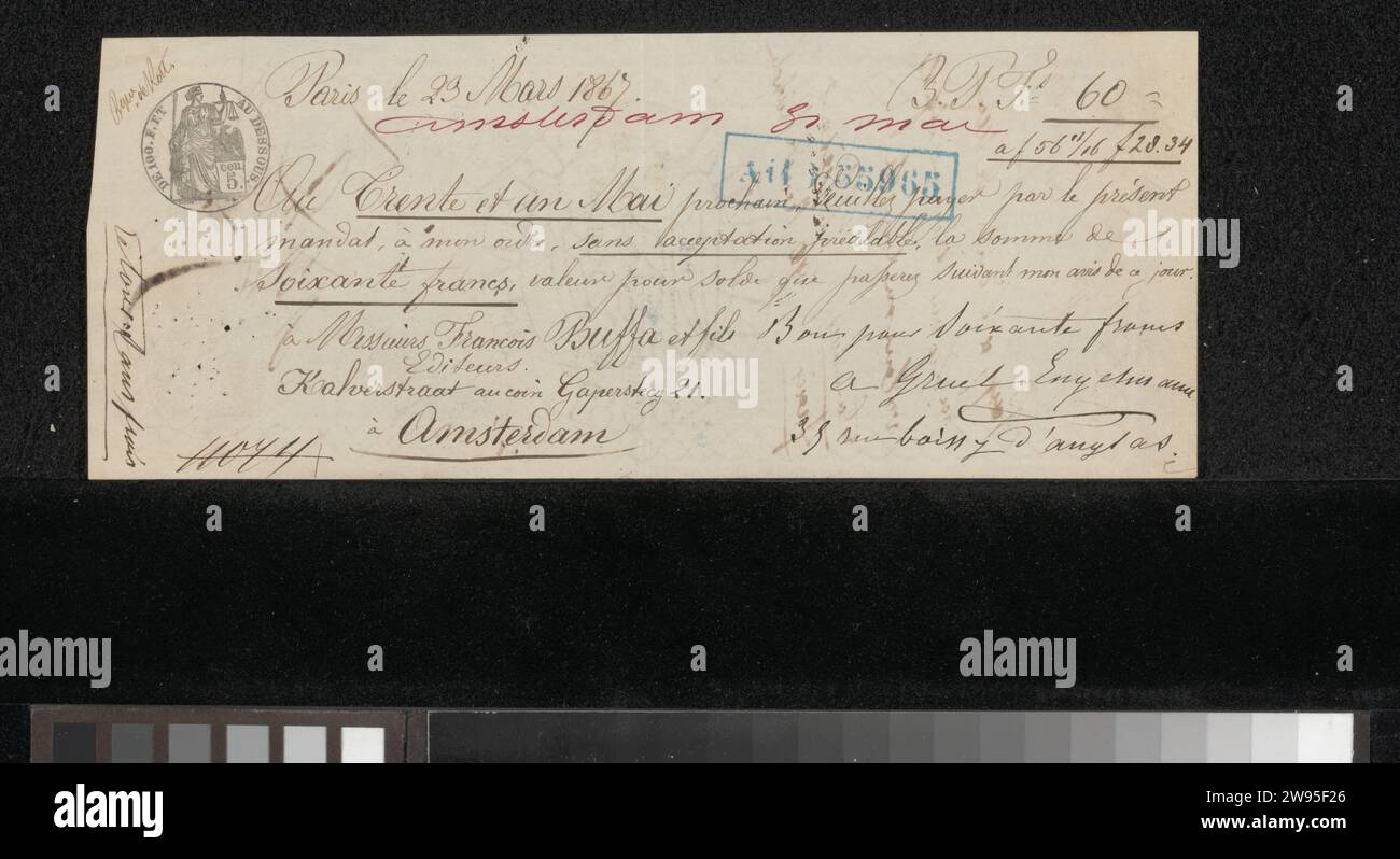 Post change to Frans Buffa and Sons, Léon Gruel and Edmond Engelmann ...