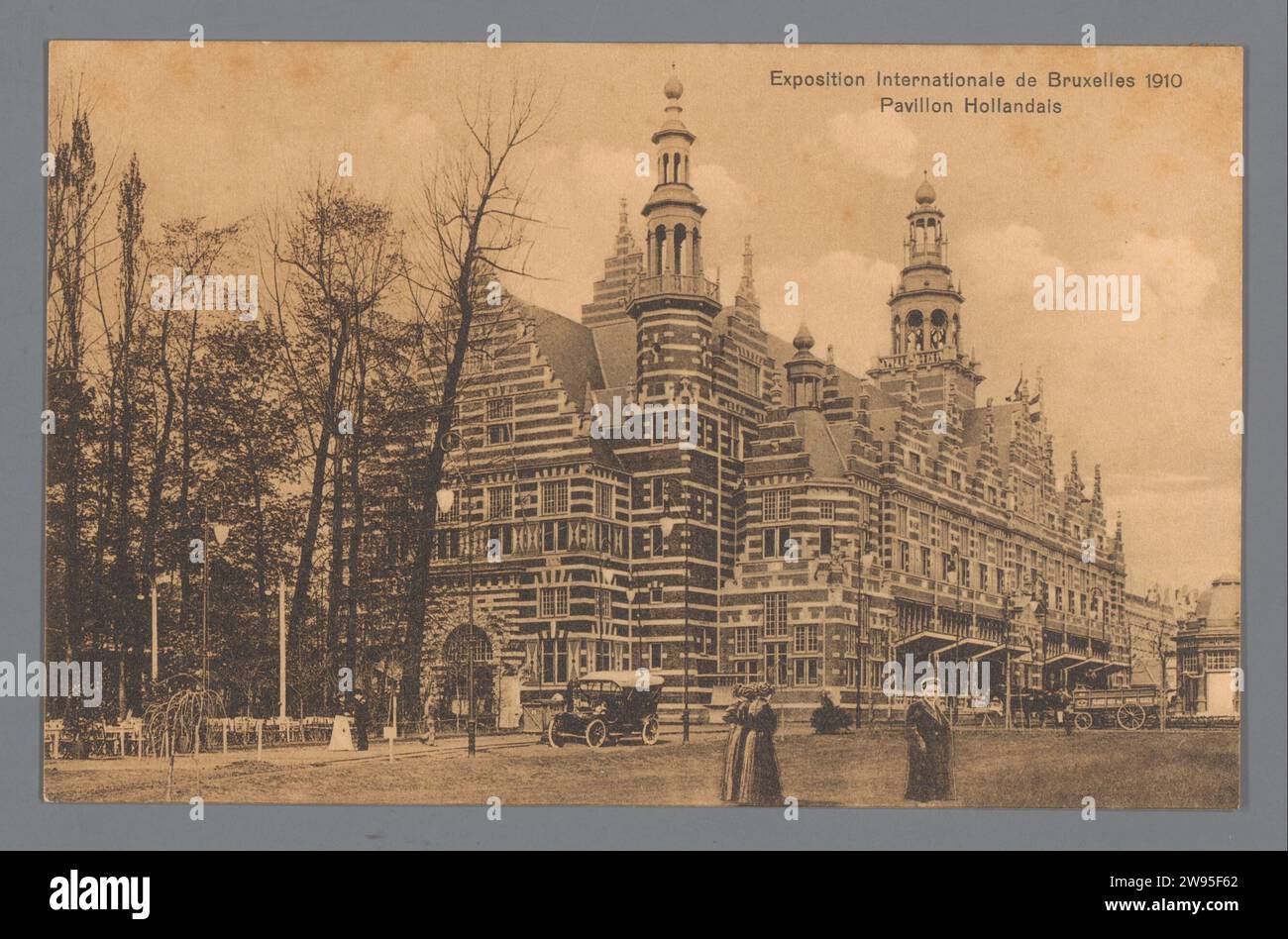 Brussels International Exhibition 1910, Star, 1910 Postcard, black and ...