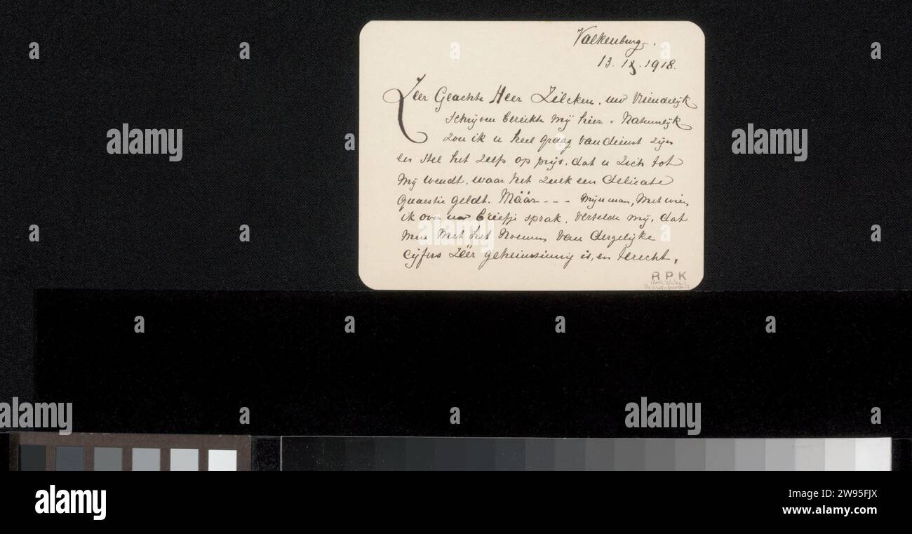 Letter to Philip Zilcken, Anna Francina Margaretha van Wijngaarden-Boot ...