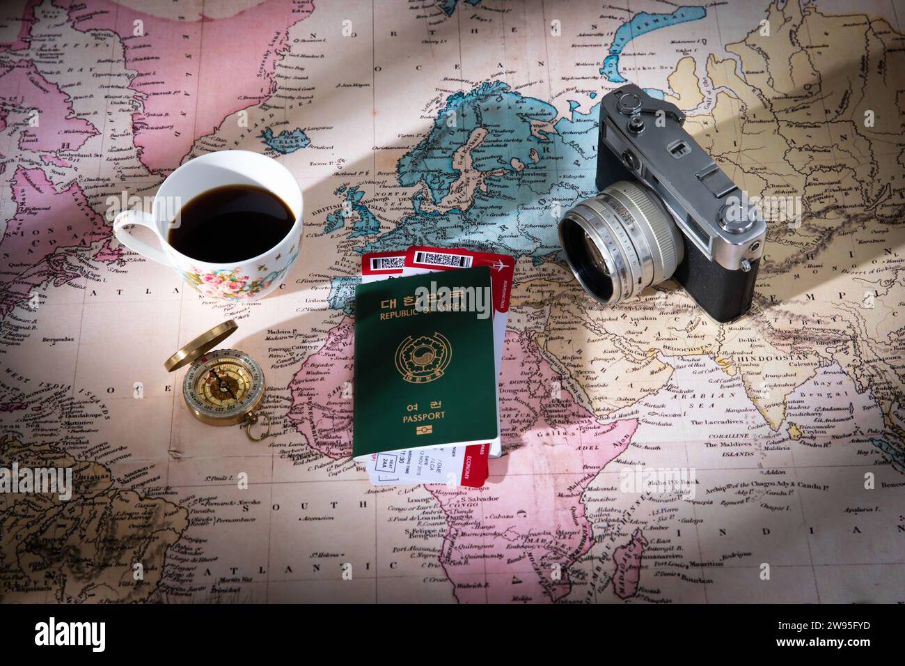 Vintage travel note hi-res stock photography and images - Alamy