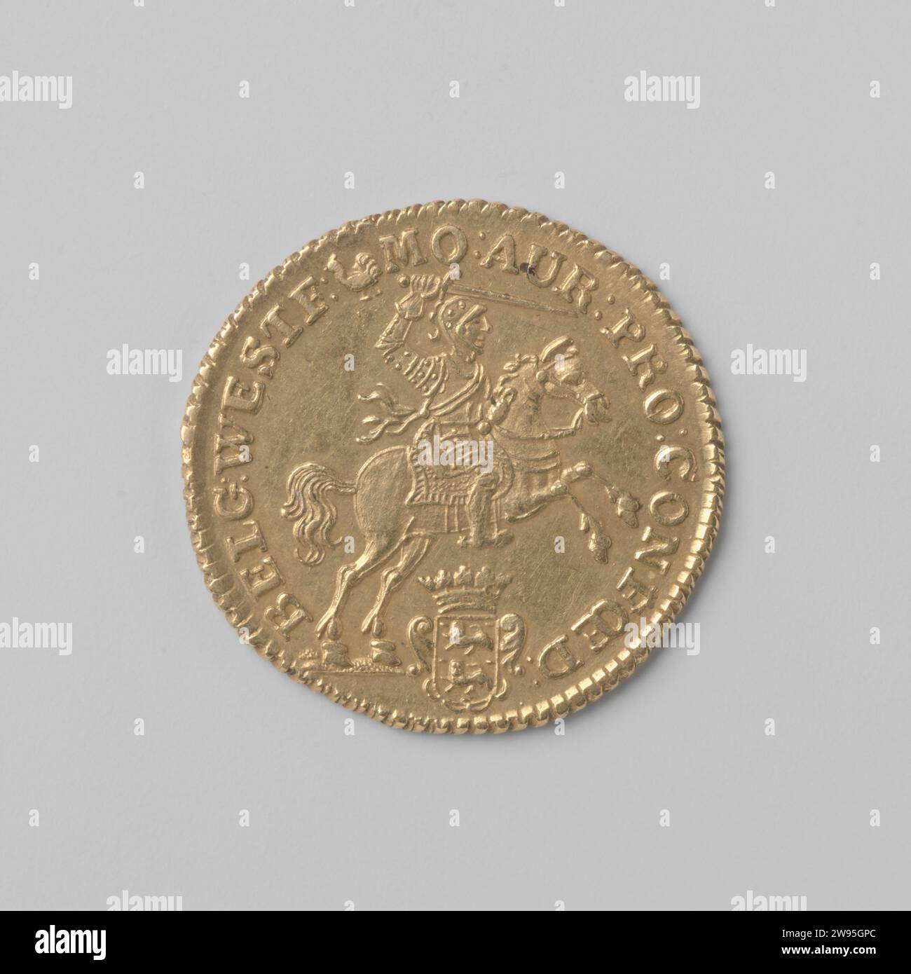 Westfriese Gouden Rijder, 1751, Landscape West-Friesland, 1751 coin ...