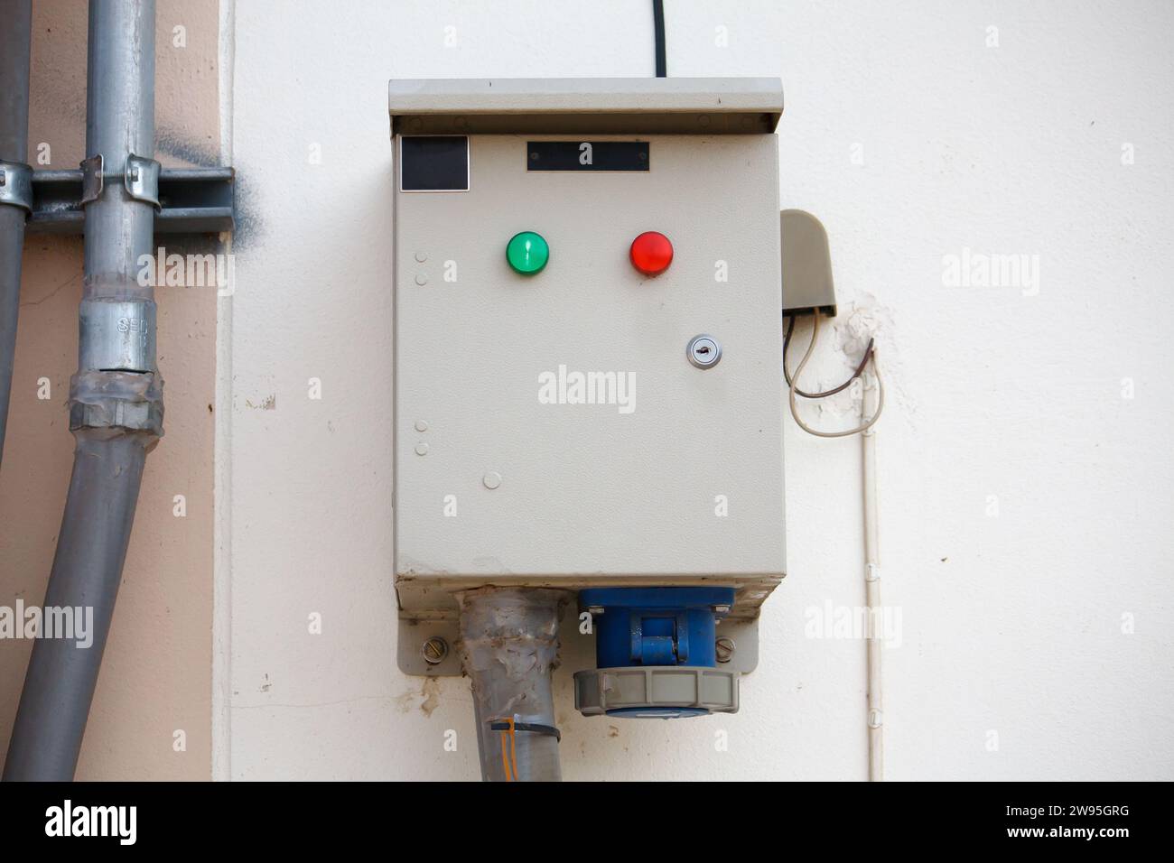 Main circuit box breaker Stock Photo - Alamy