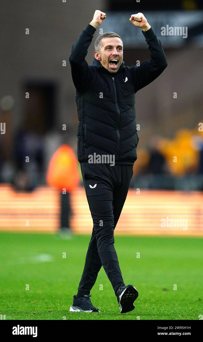 Wolverhampton Wanderers manager Gary O'Neil celebrates after the final ...