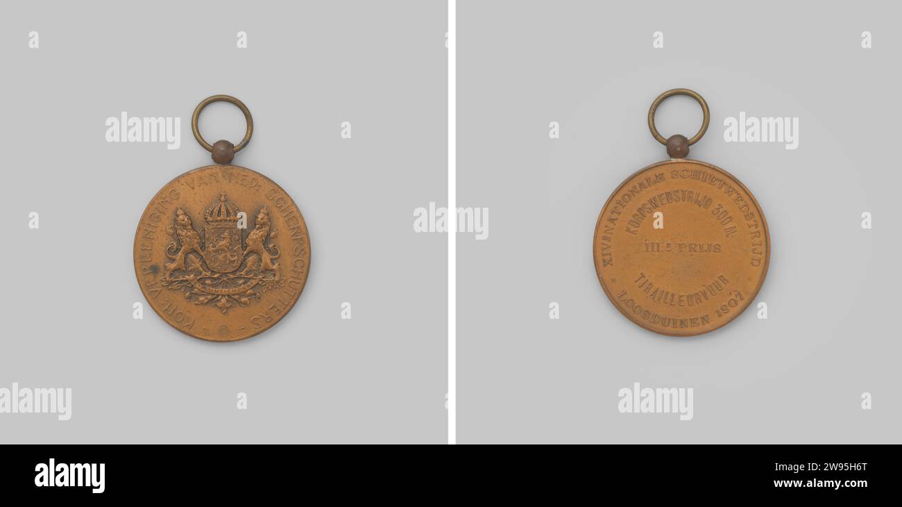 Price medal for shooters ,, 1500 - 1899 medal Stock Photo - Alamy