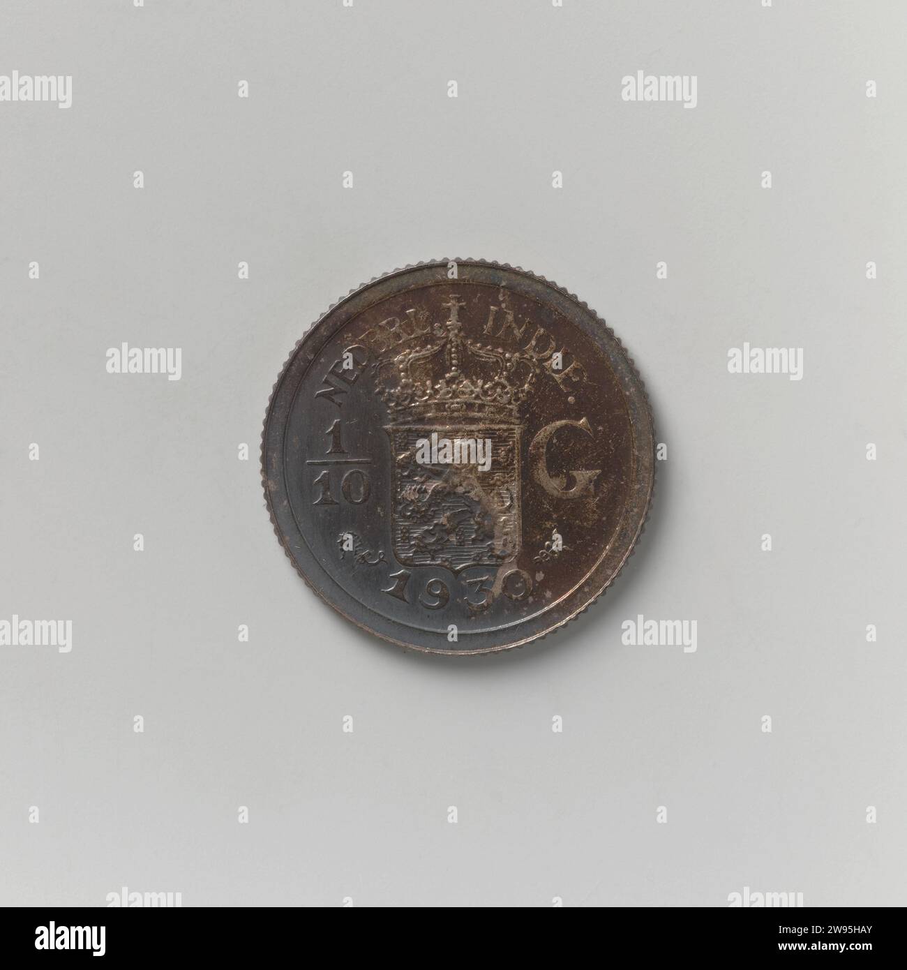 1/10 guilders from the Dutch East Indies, 1930, Wilhelmina (Queen of ...